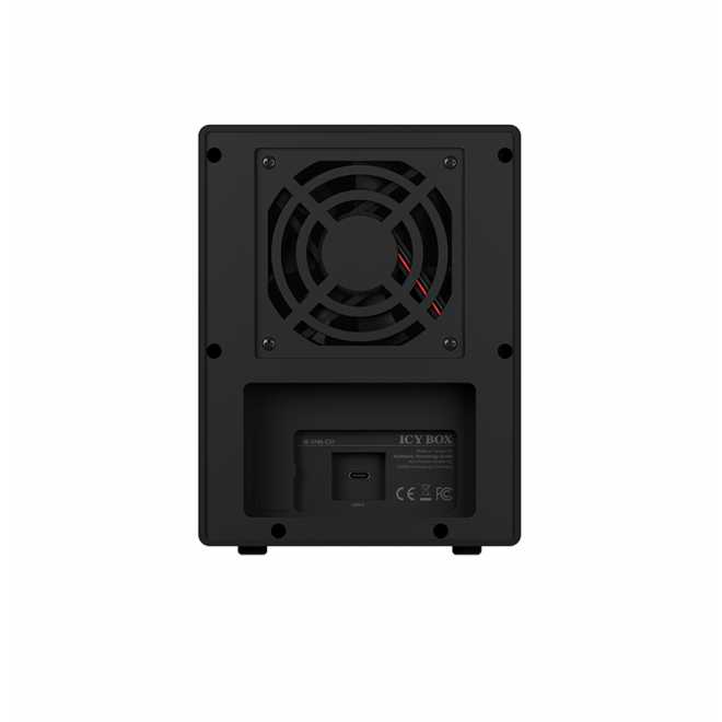 ICY BOX SINGLE enclosure for 4x HDD/SSD with USB 3.1 (Gen 2) Type-C ...