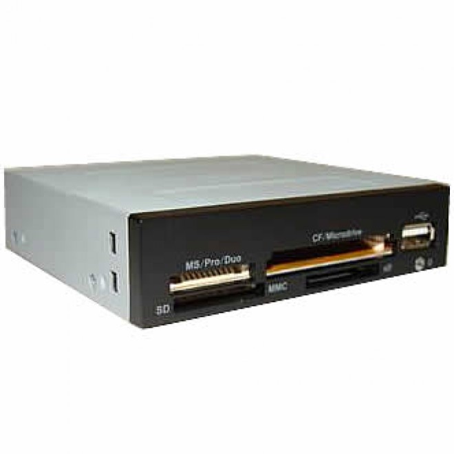 3.5" All in One Internal Card Reader Full Long Metal with Front USB ...