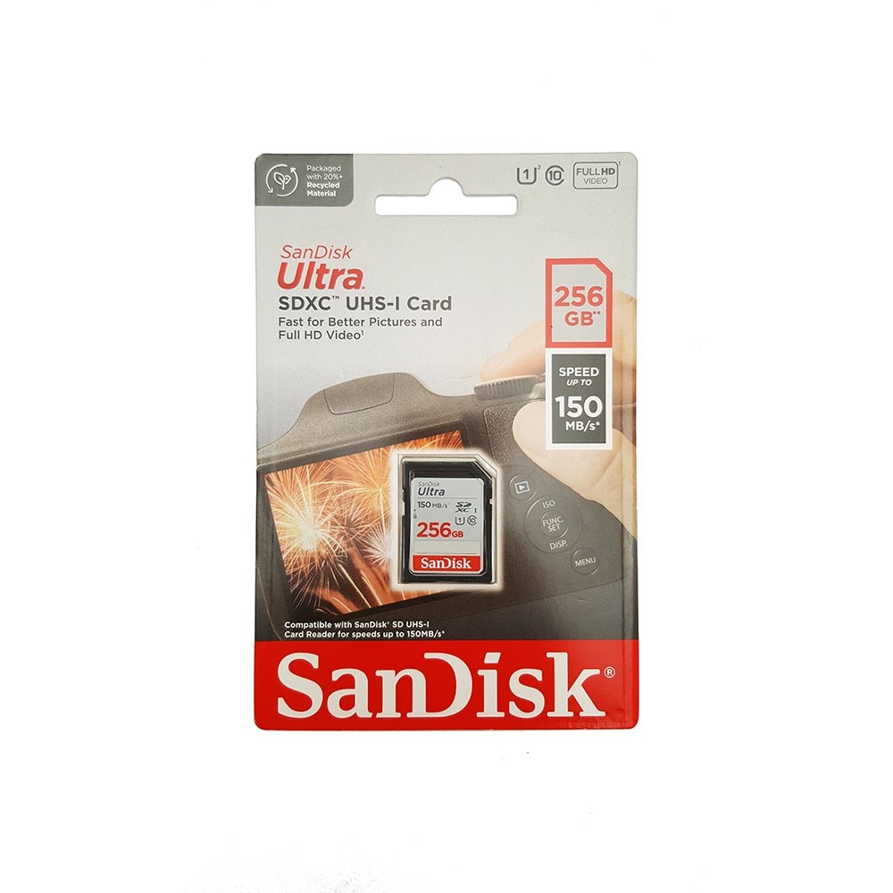 SanDisk 256GB Ultra SDXC UHS-I Card (SDSDUNC-256G-GN6IN) - PowerhousePC