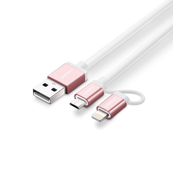 UGREEN Micro-USB to USB Cable with MFI Certified iPhone Adapter 1M ...