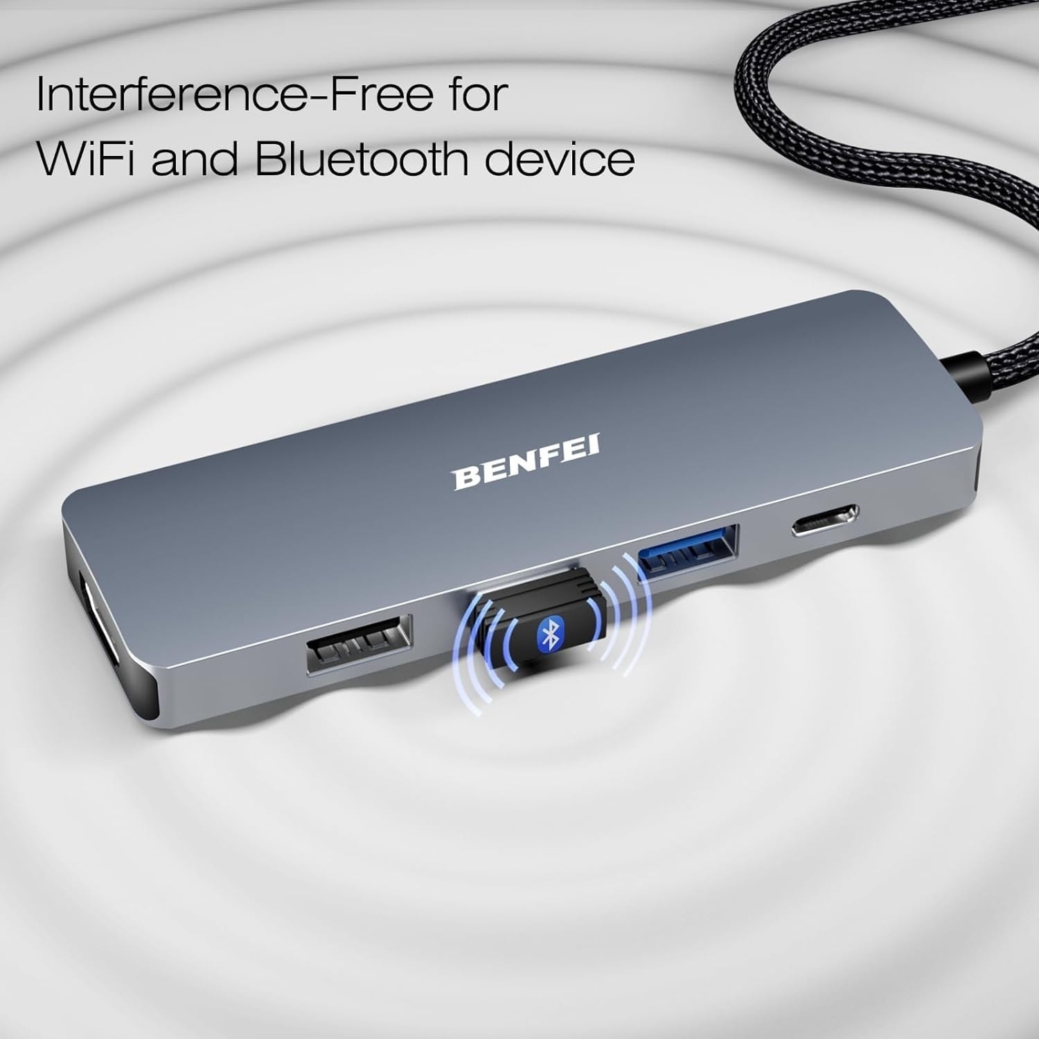 BENFEI USB C Hub 5-in-1 with 4K HDMI(Certified) Aluminum Case ...