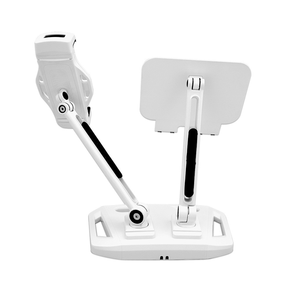 Universal and Adjustable Double Arm Stand Holder White - PowerhousePC