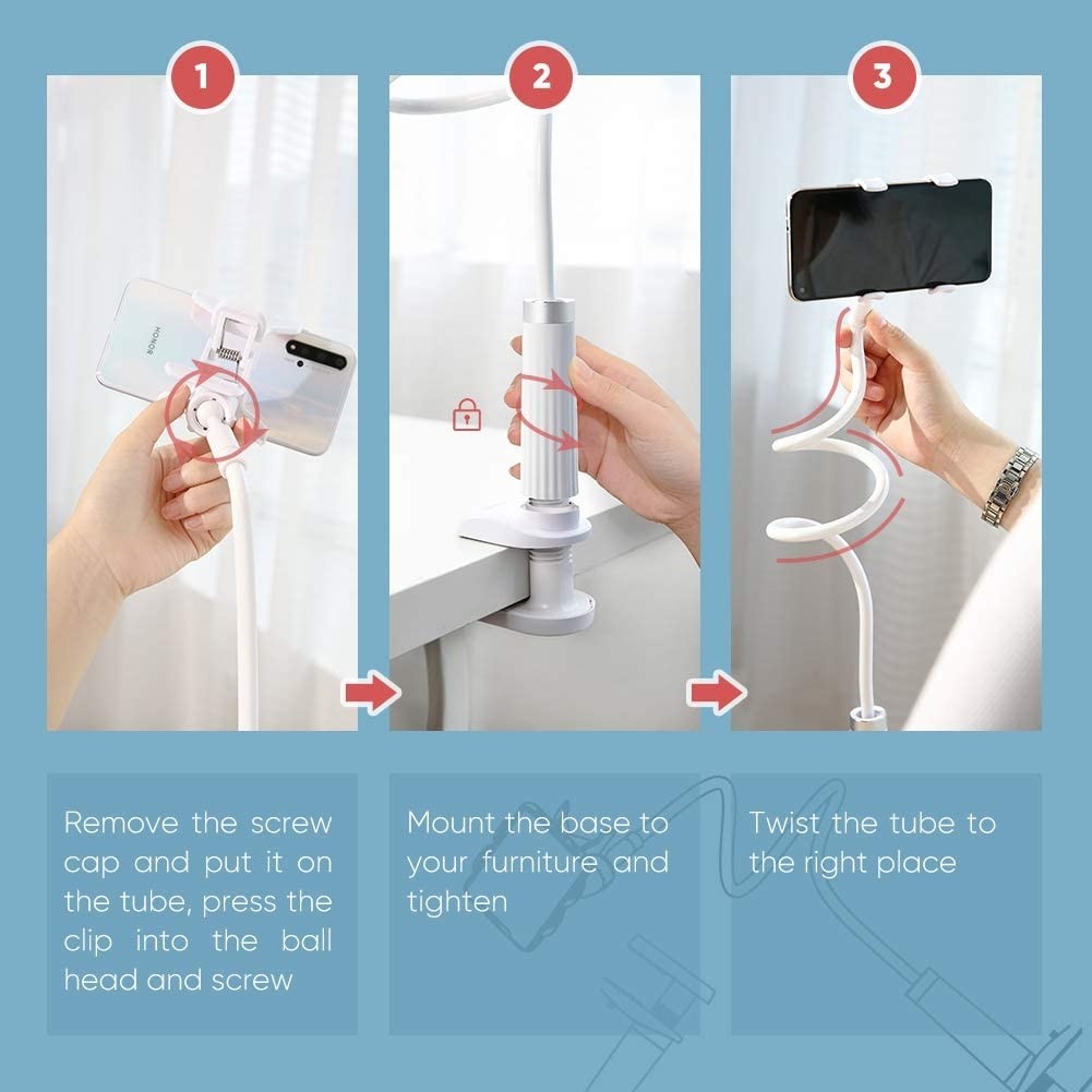 UGREEN Multifunction Phone Stand with Flexible Long arm (White) 30488 ...