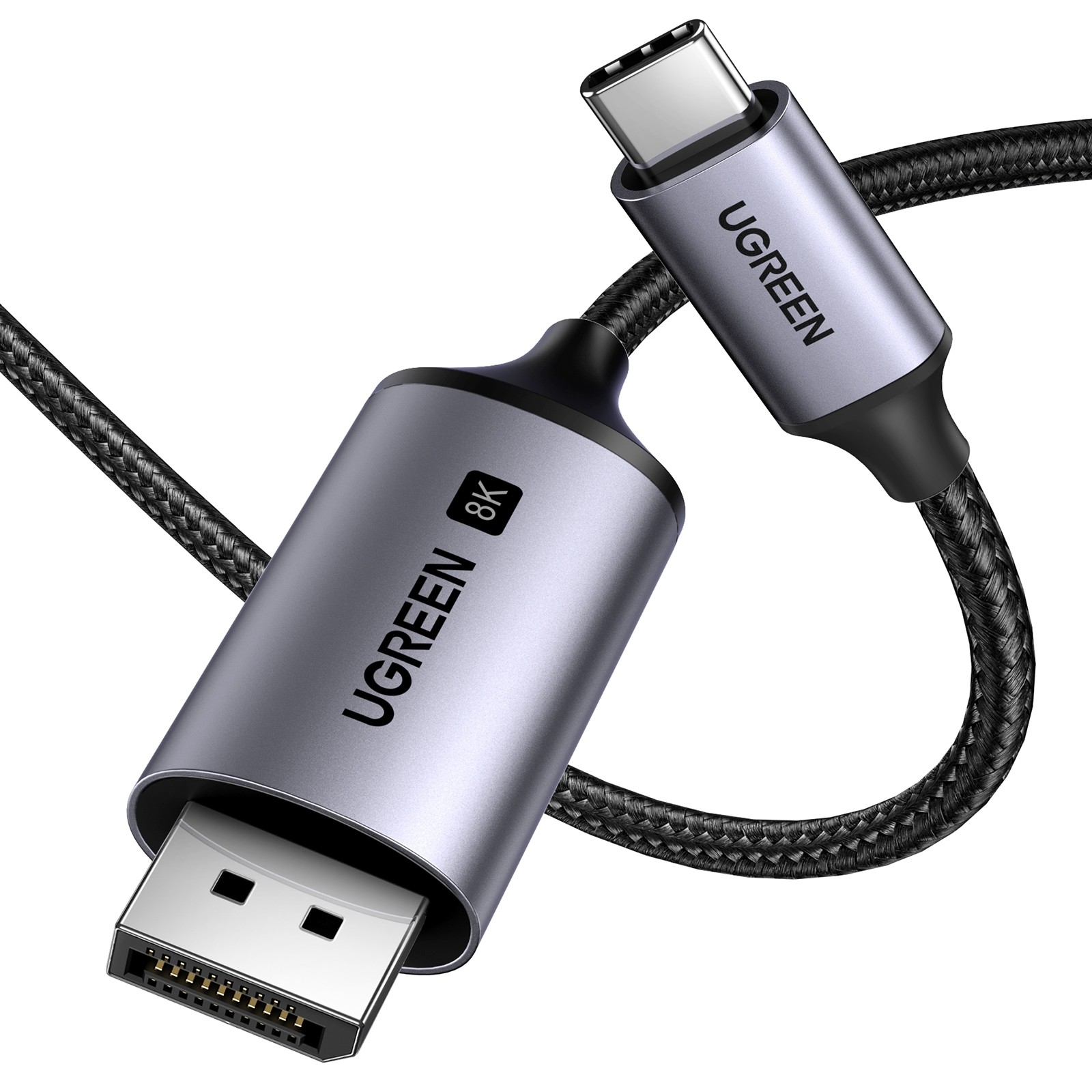 UGREEN 25158 USB-C to DisplayPort 8K Cable 2m - PowerhousePC