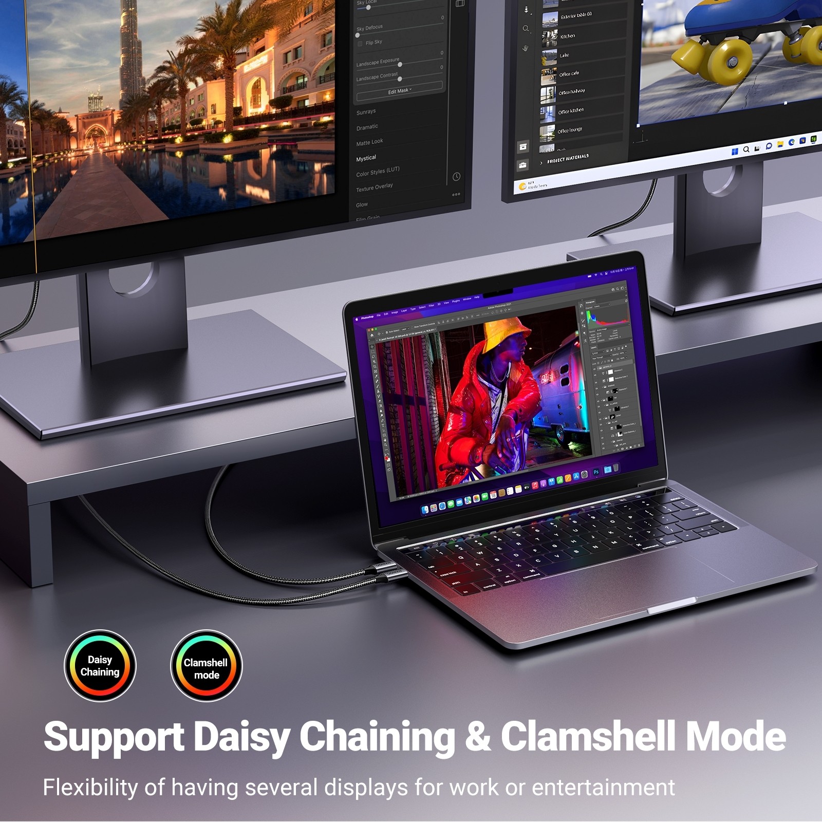 UGREEN 25158 USB-C to DisplayPort 8K Cable 2m - PowerhousePC