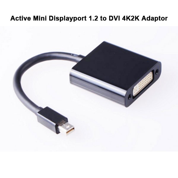 Active Mini Displayport 1.2 to DVI 4K2K Adaptor - PowerhousePC