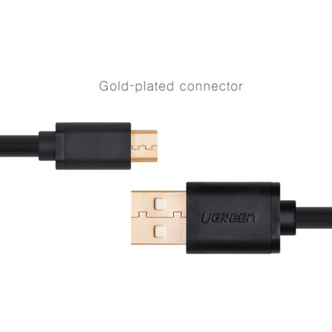 UGREEN Micro-USB male to USB male cable gold-plated 1M (10836 ...
