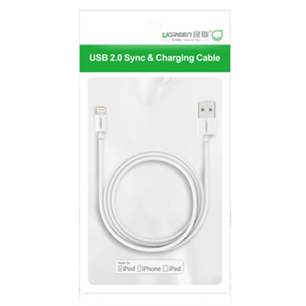 UGREEN Lighting to USB cable 2M (20730) - PowerhousePC