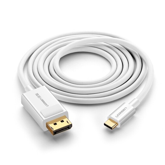 UGREEN USB Type C to DP Cable 1.5m (White) 40420 - PowerhousePC