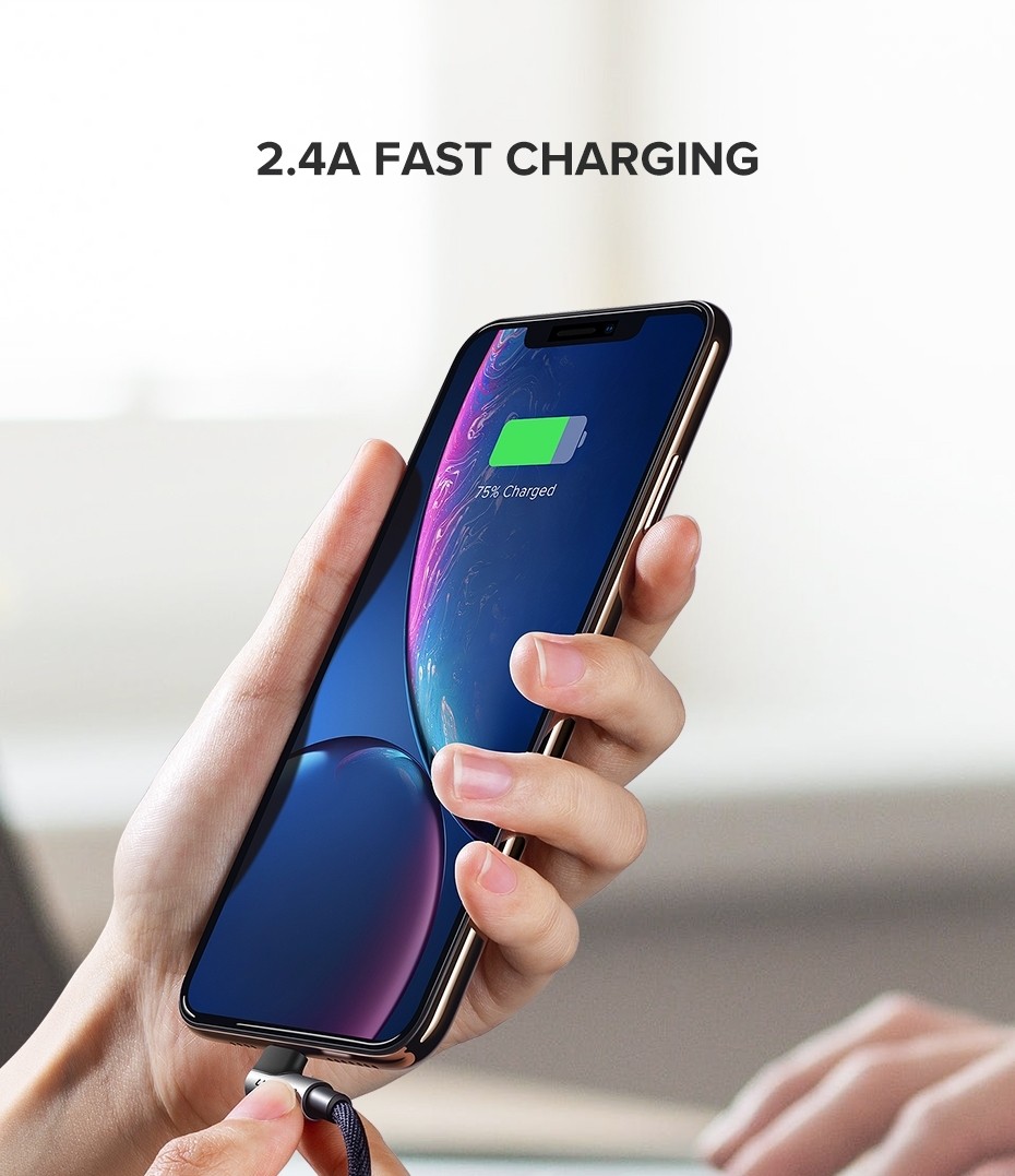 UGREEN 60521 USB-A to 8-pin Lightning 90 Degree Angel Cable 1M ...