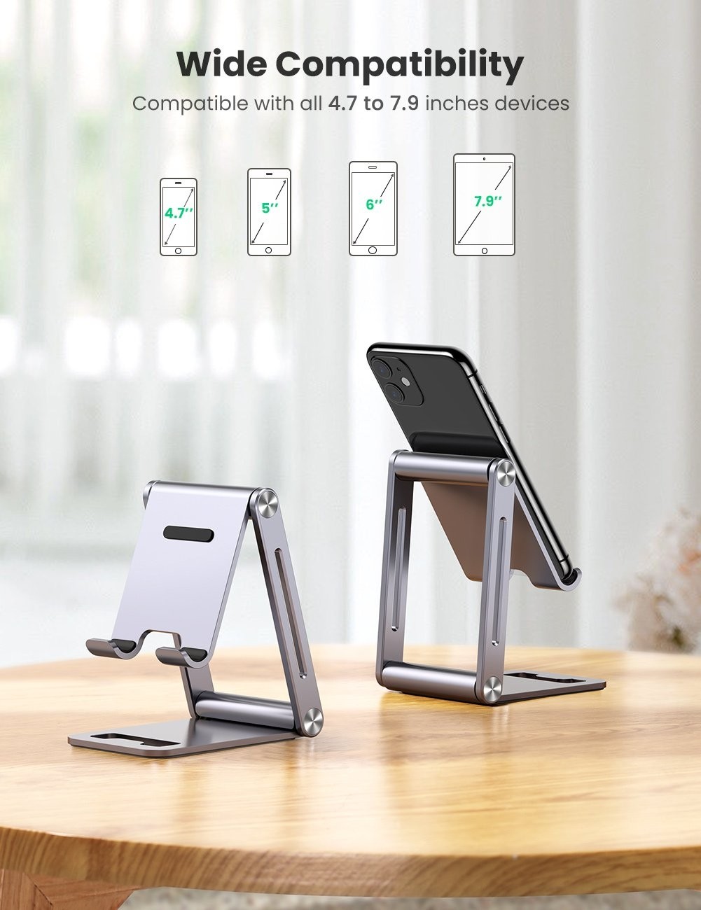 UGREEN 80708 Adjustable Aluminum Phone Holder - PowerhousePC