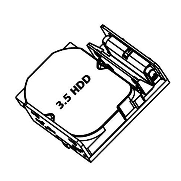 5.25” Bay Internal Housing for 1 x 3.5” or 2 x 2.5” HDD - PowerhousePC