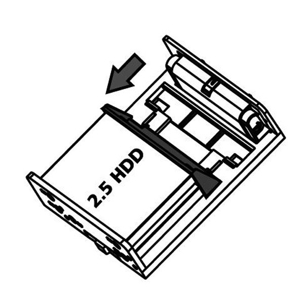 5.25” Bay Internal Housing for 1 x 3.5” or 2 x 2.5” HDD - PowerhousePC
