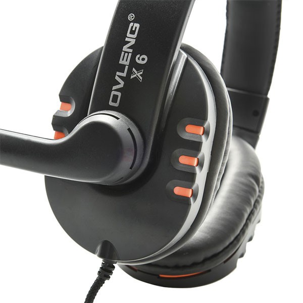 Ovleng X6 Wired Stereo Headphone with Microphone for Computer Games ...