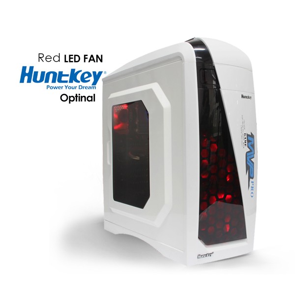 Huntkey MVP Pro Gaming computer chassis - Blue (No PSU Included, NO FAN ...