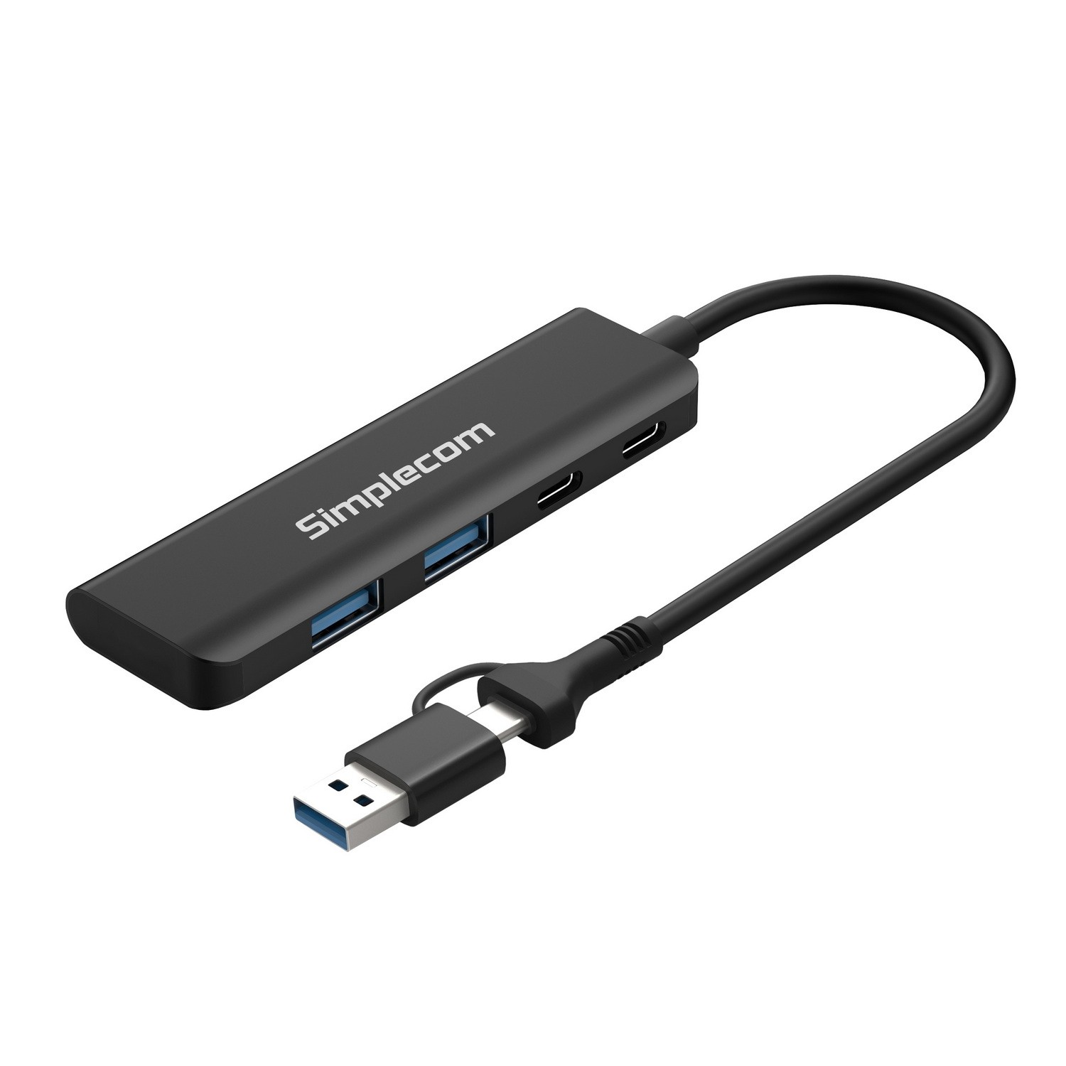 Simplecom CH385 SuperSpeed USB-A and USB-C 4-Port Combo Hub USB 3.2 Gen ...