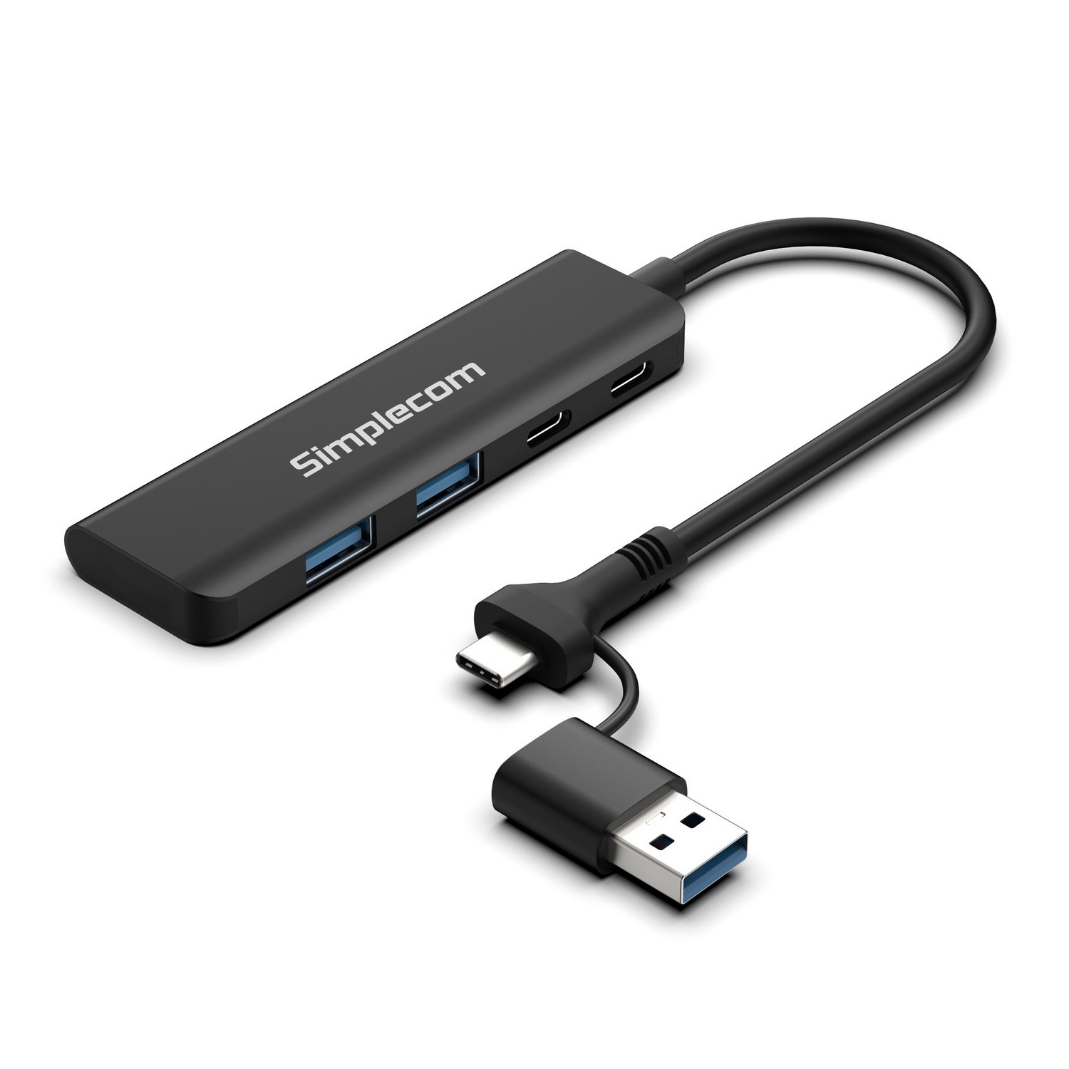 Simplecom CH385 SuperSpeed USB-A and USB-C 4-Port Combo Hub USB 3.2 Gen ...