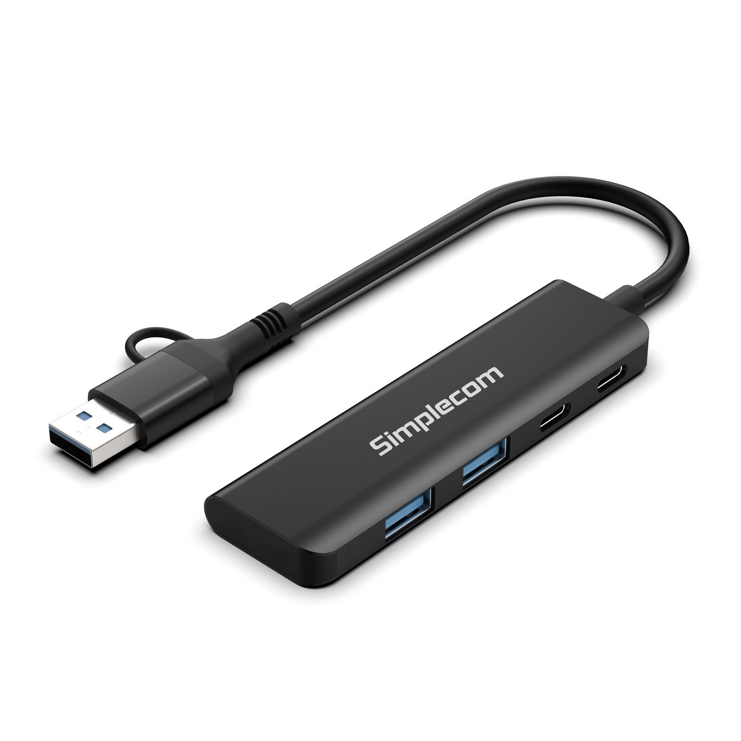Simplecom CH385 SuperSpeed USB-A and USB-C 4-Port Combo Hub USB 3.2 Gen ...