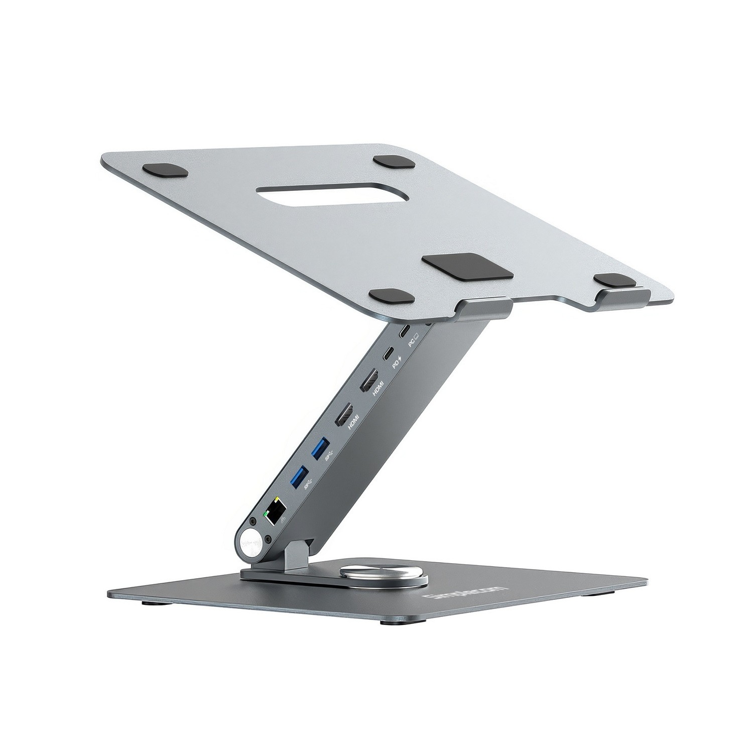 Simplecom CHT660 Adjustable Aluminium Laptop Stand with 6-Port USB-C ...