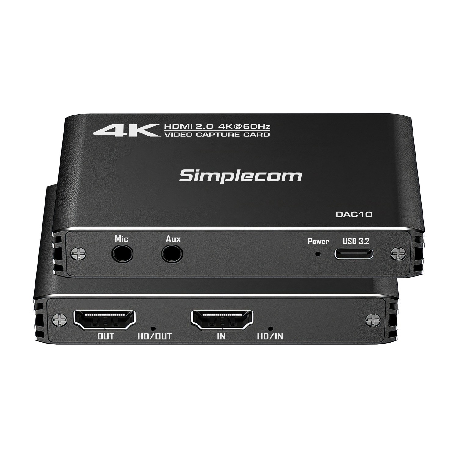 Simplecom DAC10 HDMI 2.0 to USB 4K@60hz Video Capture Card Stream and ...