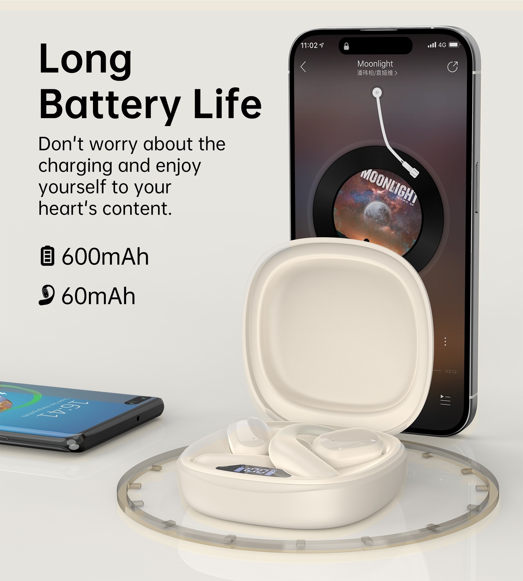 CHOETECH BH-T25 OWS Painless New Concept Bluetooth Earbuds V5.3 TWS ...