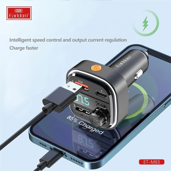 Earldom M83 Wireless Car Kit FM Transmitter - PowerhousePC