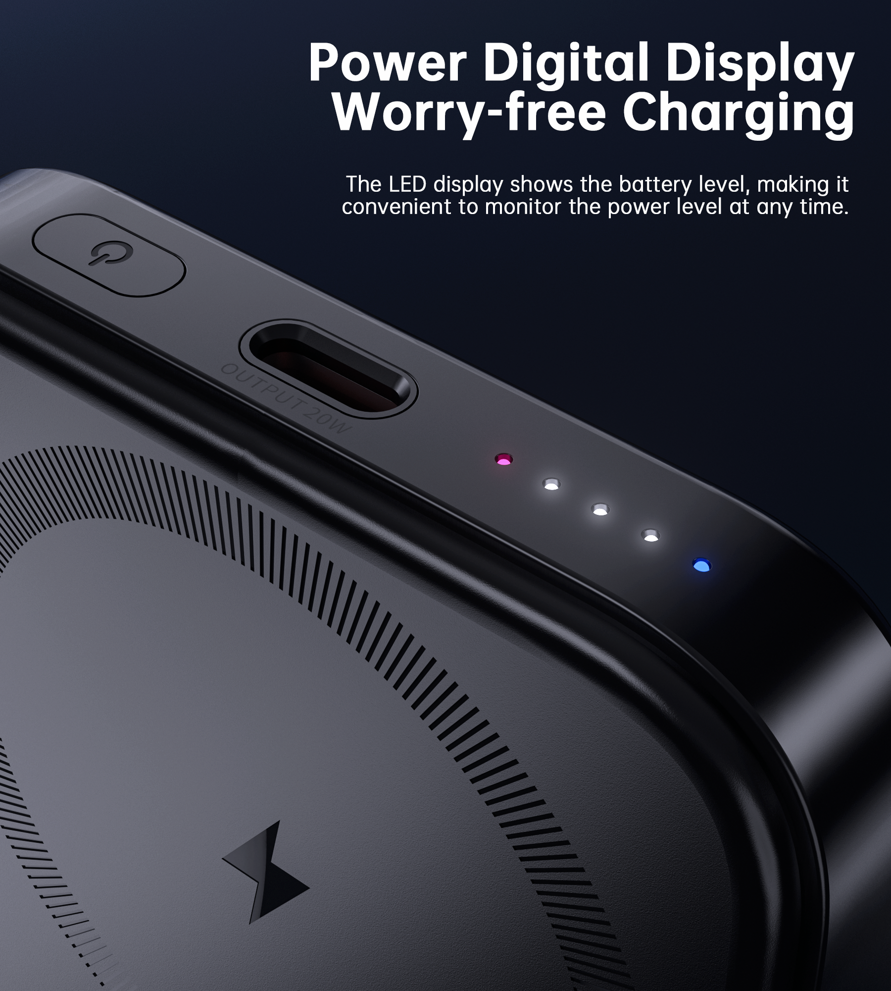 CHOETECH B743-BK 10000mAh PD20W Magnetic Power Bank with Holder Black ...