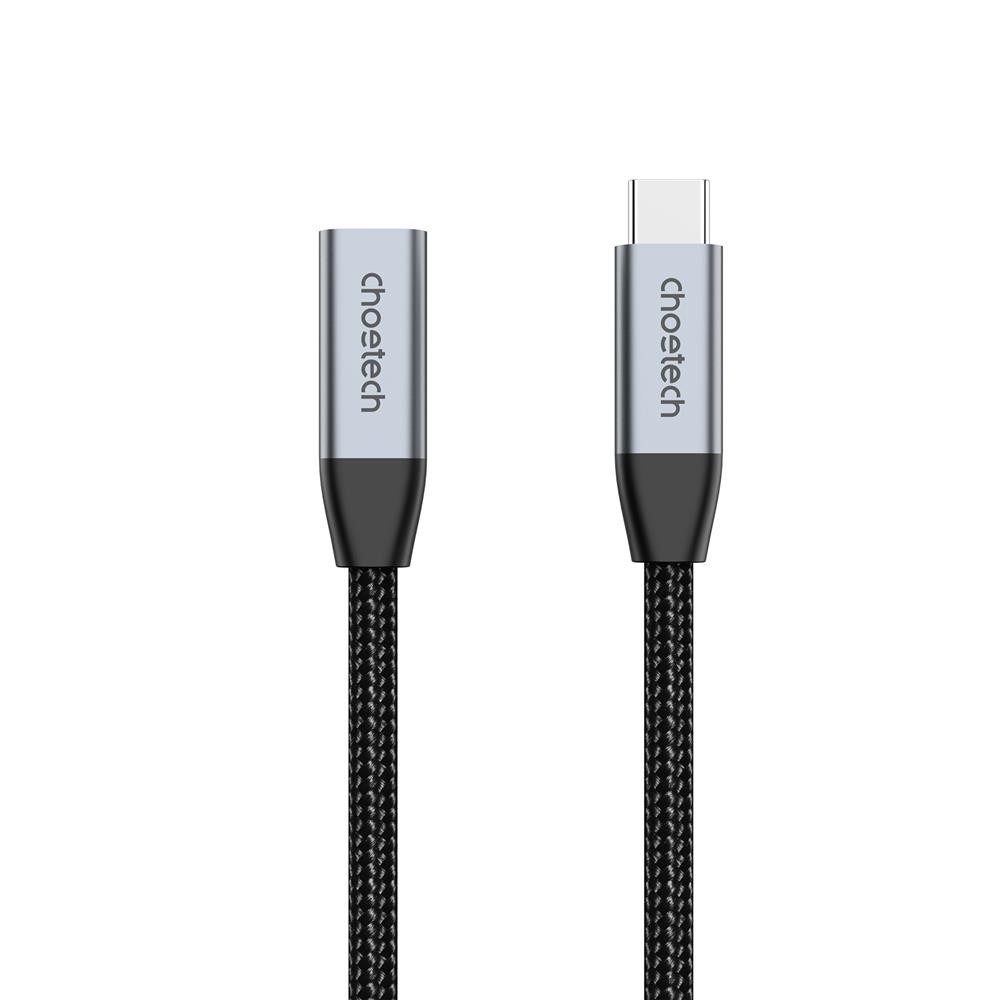 CHOETECH XCC-1039 100W Type-C Female to Type-C Male Extension Cable 2M ...