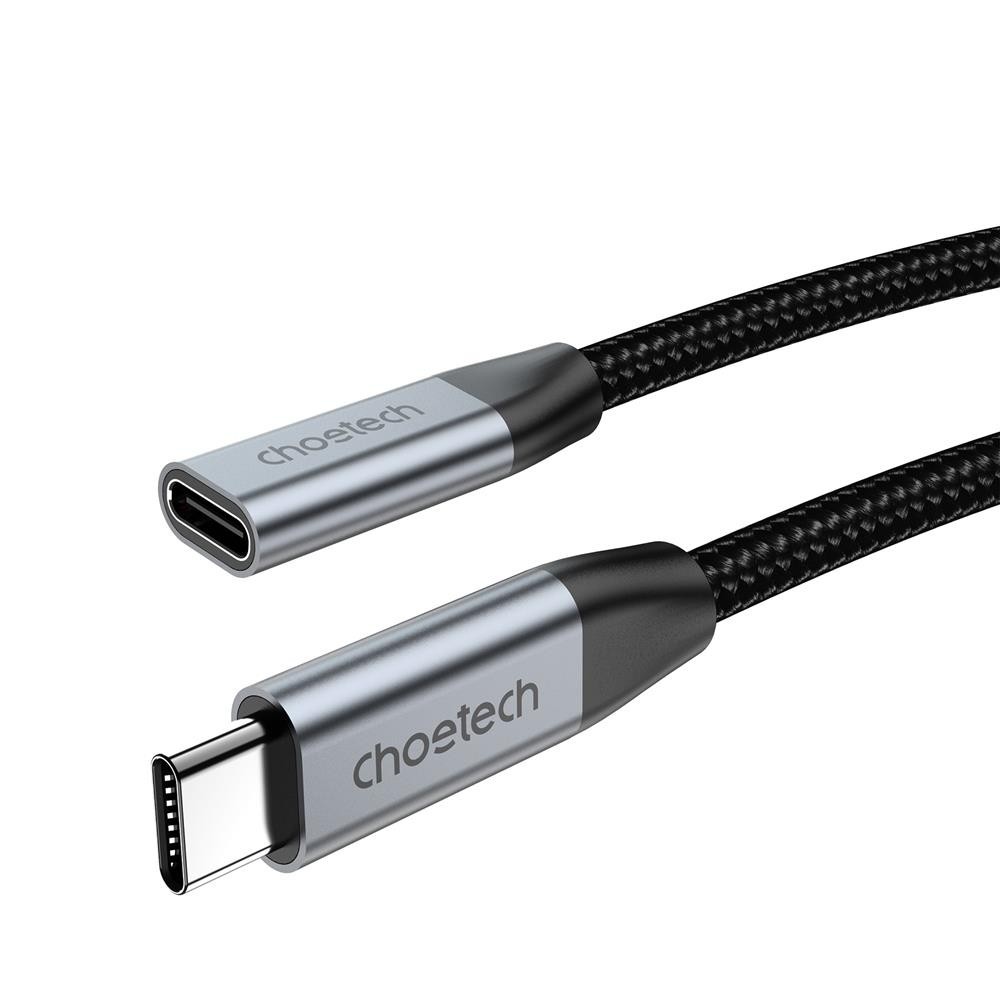 CHOETECH XCC-1039 100W Type-C Female to Type-C Male Extension Cable 2M ...