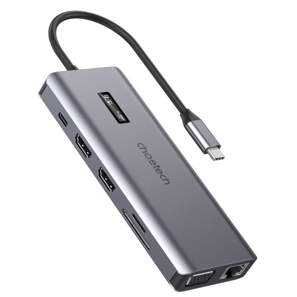CHOETECH HUB-M26 12-in-1 USB-C Multiport Adapter - PowerhousePC