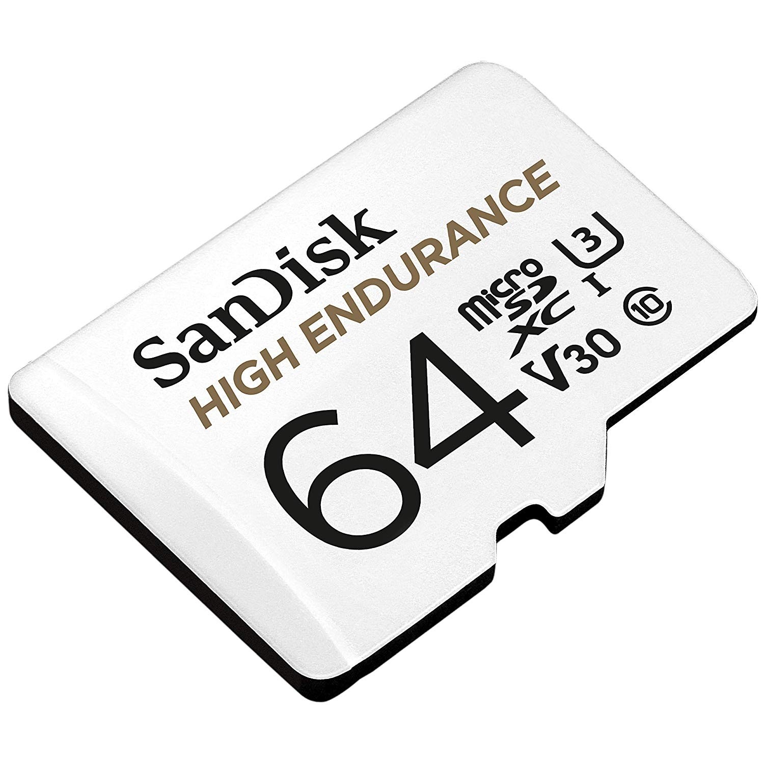 SANDISK HIGH ENDURANCE MICROSDHC CARD SQQNR 64G UHS-I C10 U3 V30 100MB/S R 40MB/S W SD ADAPTOR ...