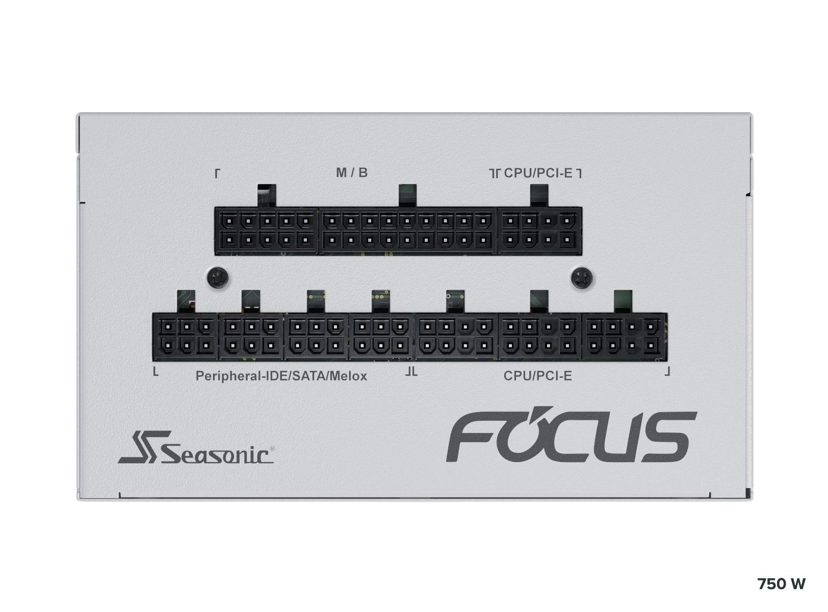 Seasonic FOCUS GX-750 White 750W ATX 3.0 Gold Modular PSU - PowerhousePC
