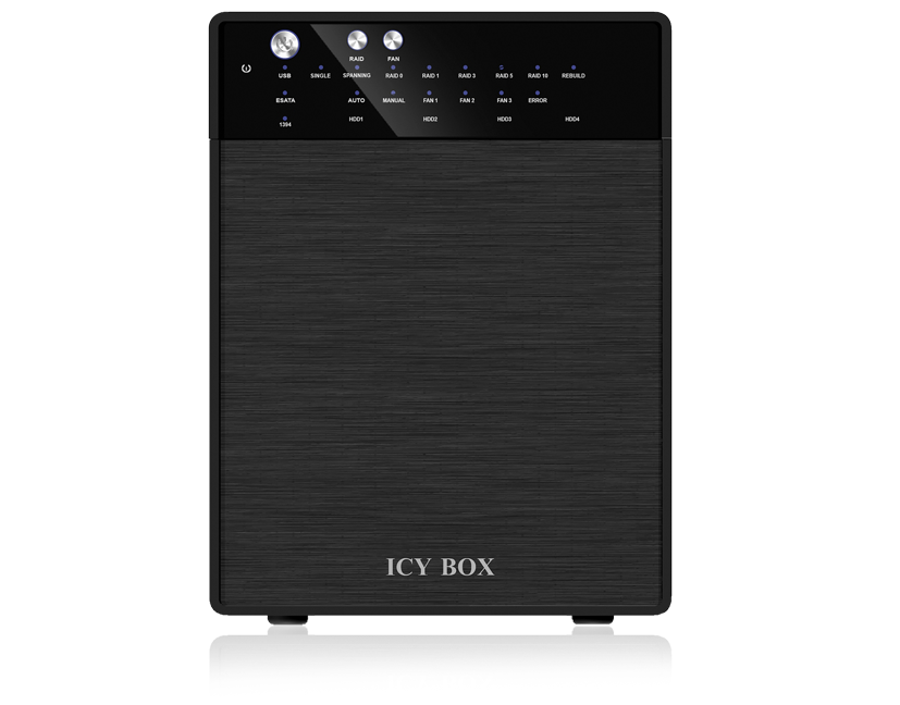 ICY BOX External 4 bay RAID System for 3.5" SATA I / II / III hard ...