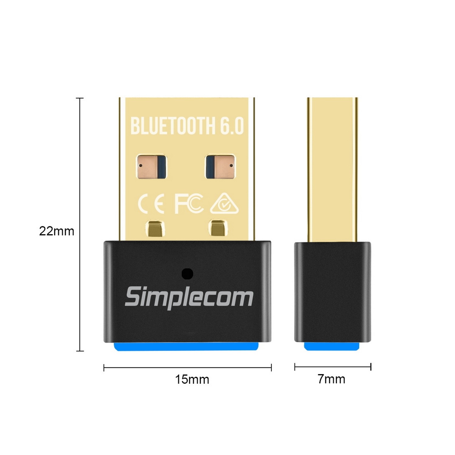 Simplecom NB600 USB Bluetooth 6.0 Adapter Wireless Dongle - PowerhousePC