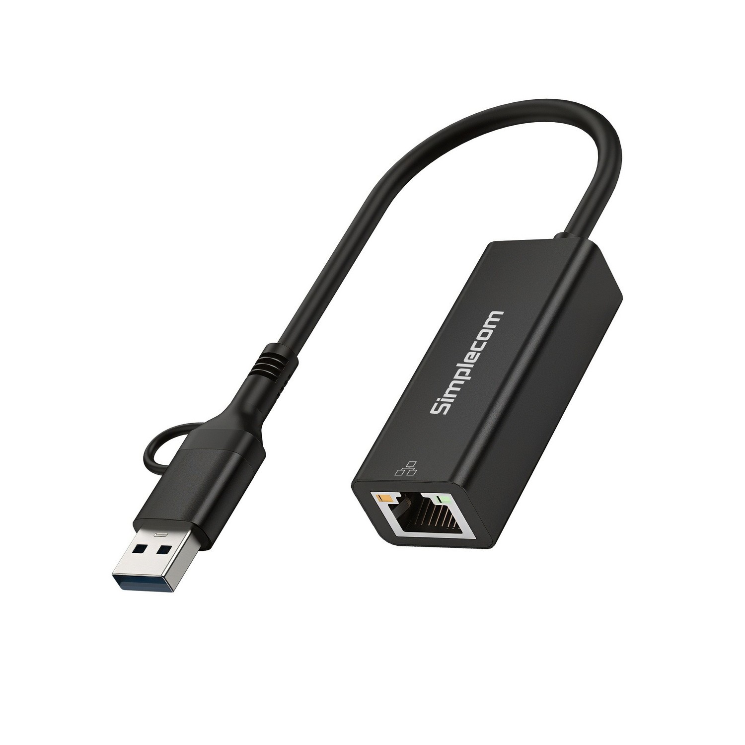 Simplecom NU315C SuperSpeed USB-C and USB-A to Gigabit Ethernet Adapter ...