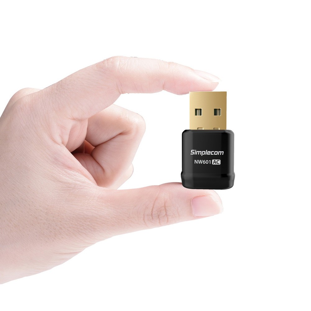 Simplecom NW601 AC600 Mini WiFi Dual Band Wireless USB Adapter ...