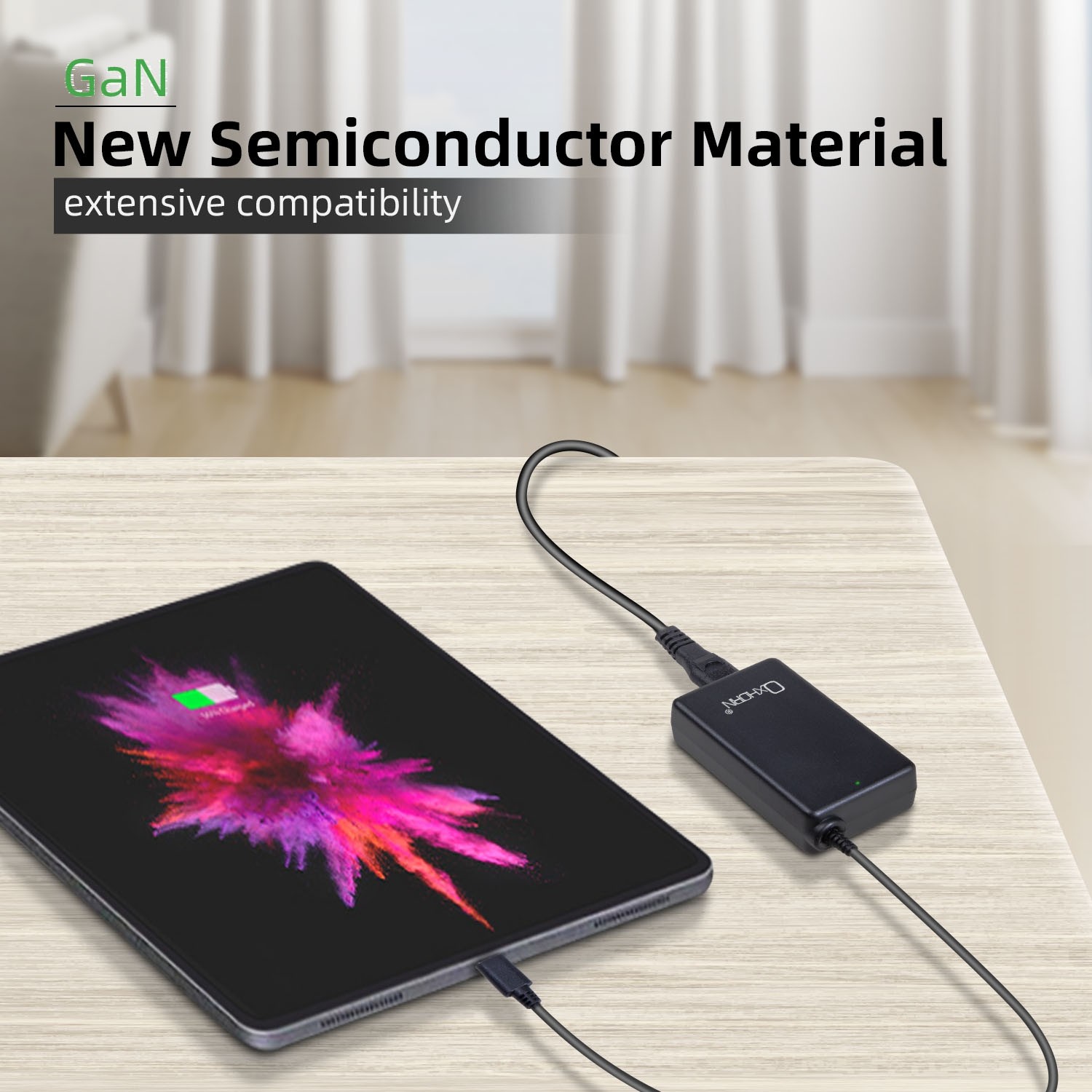 Oxhorn Type C GaN Charger 65W Black - PowerhousePC