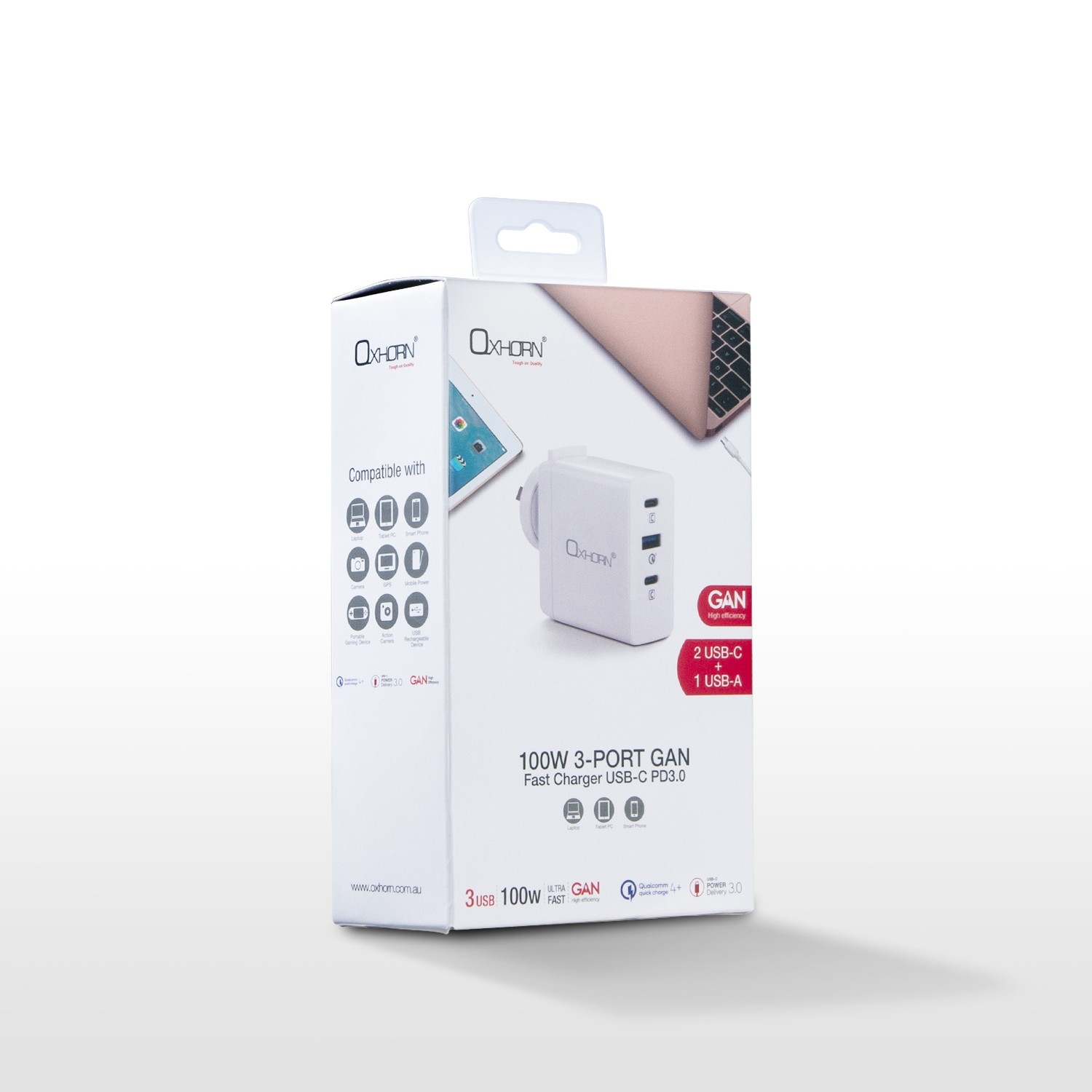 Oxhorn Type C GaN Charger 100w - PowerhousePC