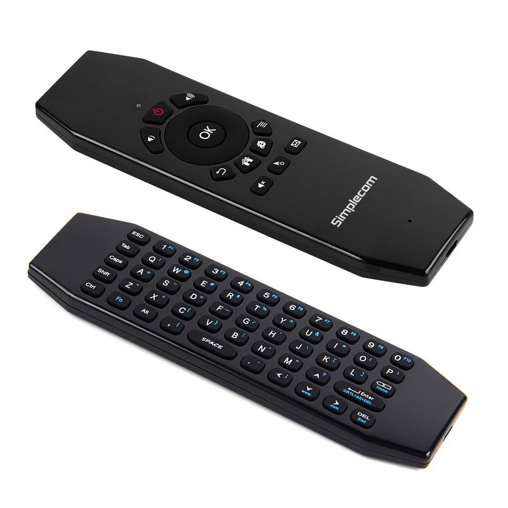 Simplecom RT150 2.4GHz Wireless Remote Air Mouse Keyboard with IR ...