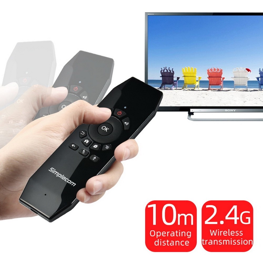 Simplecom RT150 2.4GHz Wireless Remote Air Mouse Keyboard with IR ...