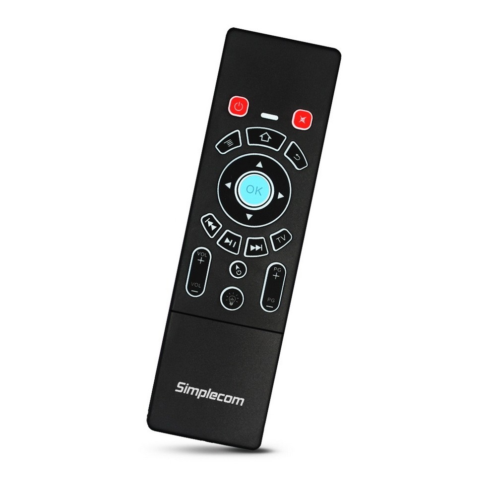 Simplecom RT250 Rechargeable 2.4GHz Wireless Remote Air Mouse Keyboard ...