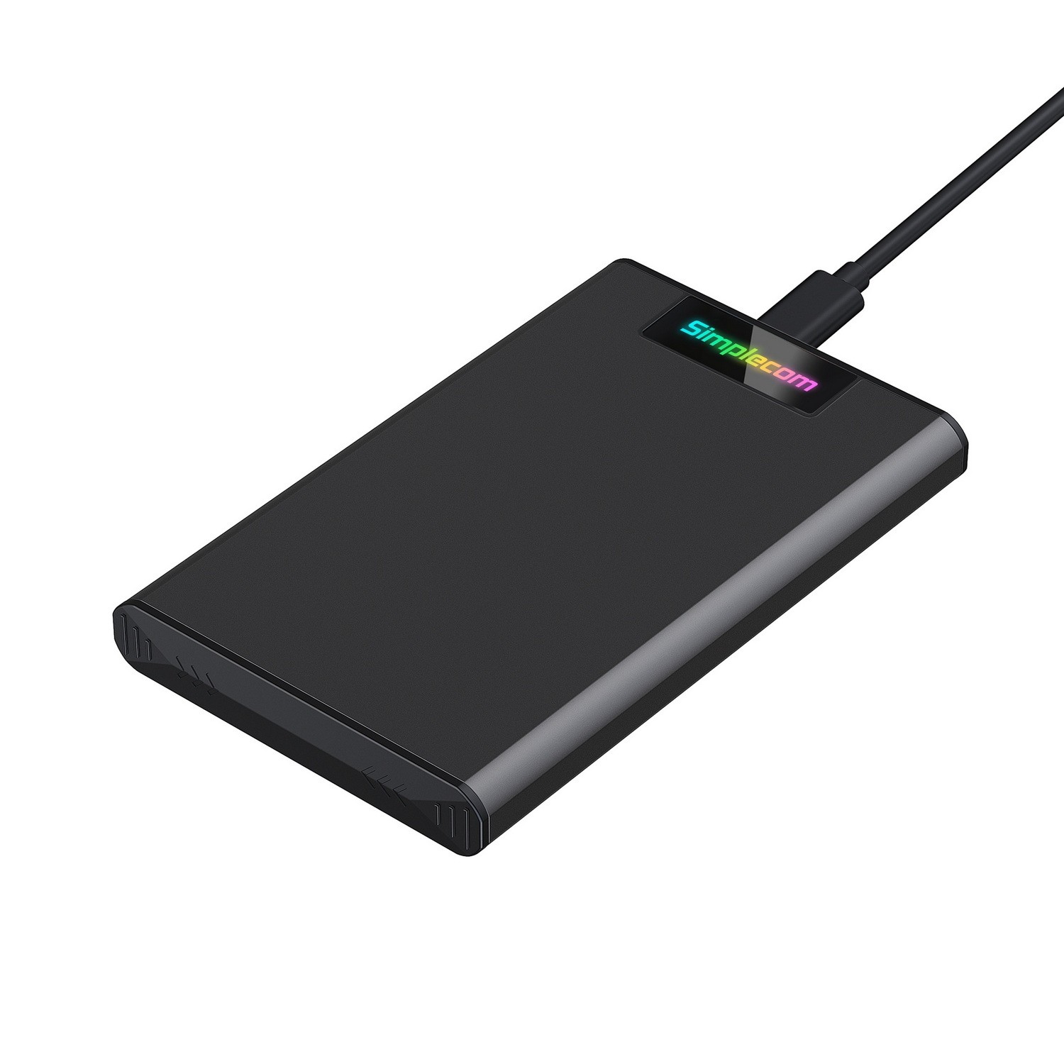 Simplecom SE239 Tool-free 2.5" SATA HDD SSD to USB-C Enclosure with RGB ...