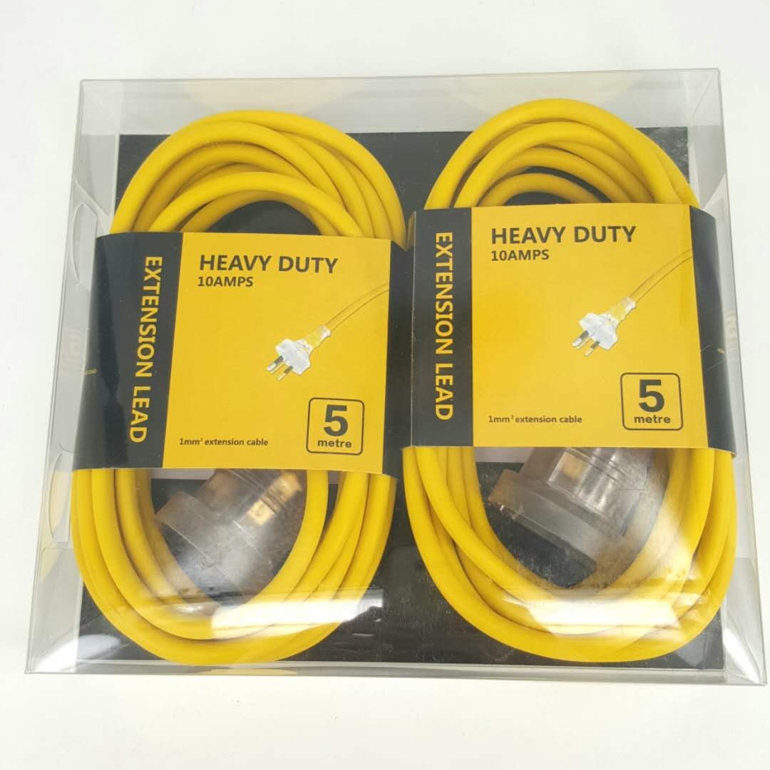 5m Heavy Duty Extension Lead Twin Pack - PowerhousePC