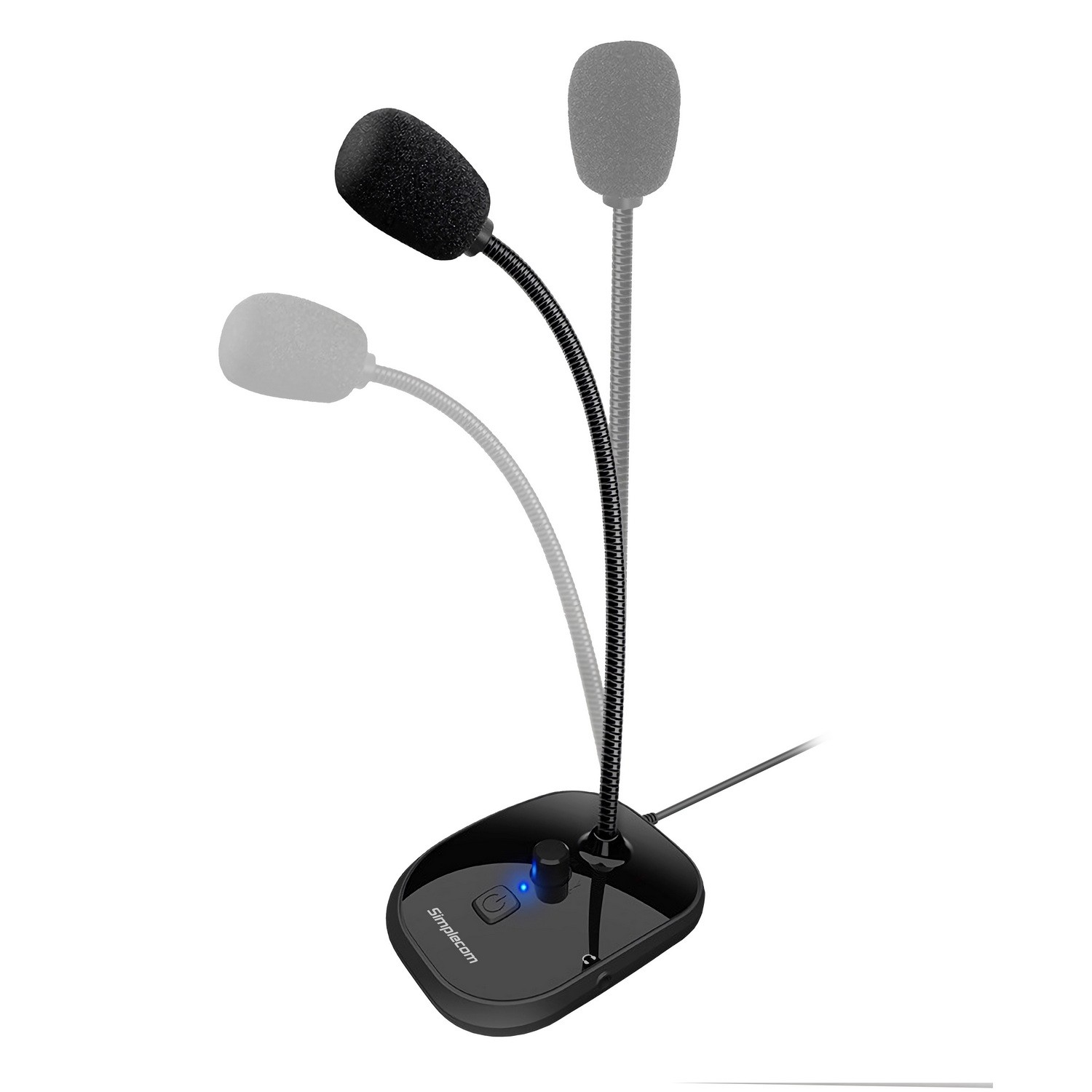 Simplecom UM360 Plug and Play USB Desktop Microphone with Headphone ...